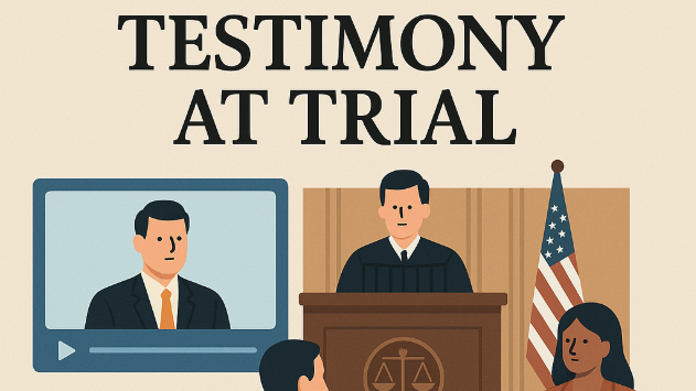 Using Deposition Testimony at Trial - Maderal Byrne & Furst PLLC